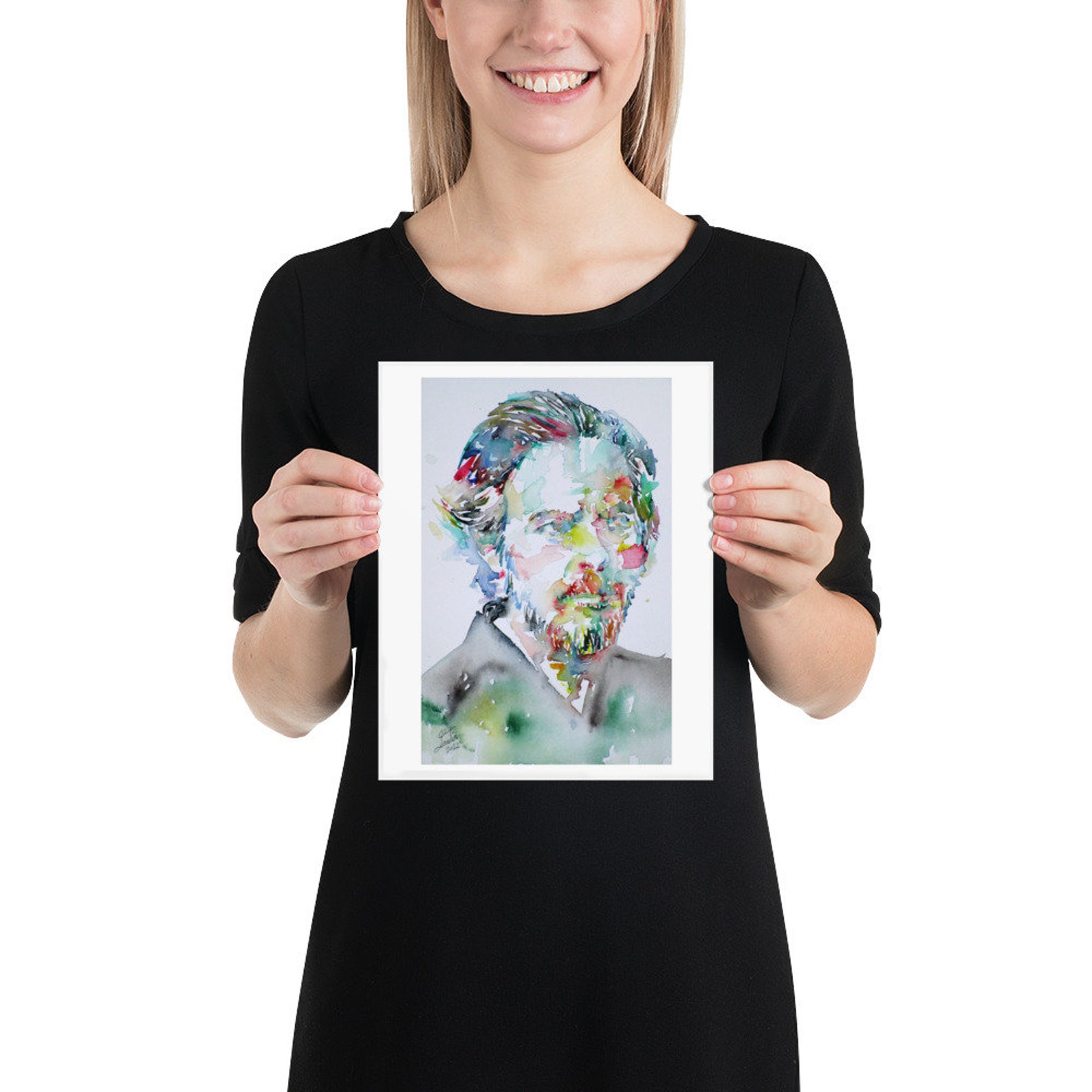 ALAN WATTS Watercolor Portrait POSTER Various Sizes - Etsy
