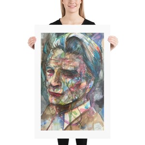 EMIL CIORAN Watercolor Portrait - POSTER - Various Sizes Available! Art ...