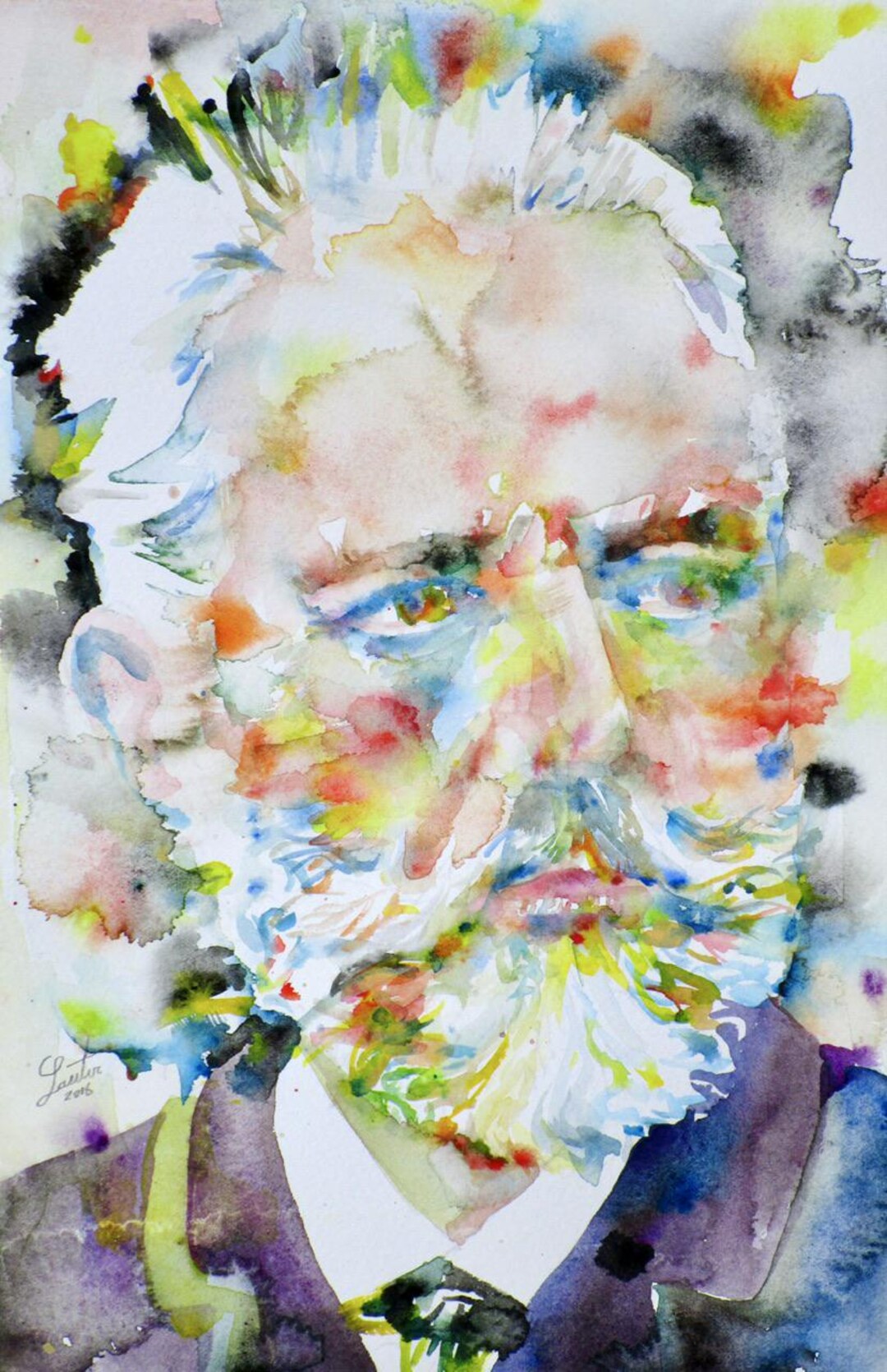 PYOTR ILYICH TCHAIKOVSKY Watercolor Portrait - Poster - Various Sizes ...
