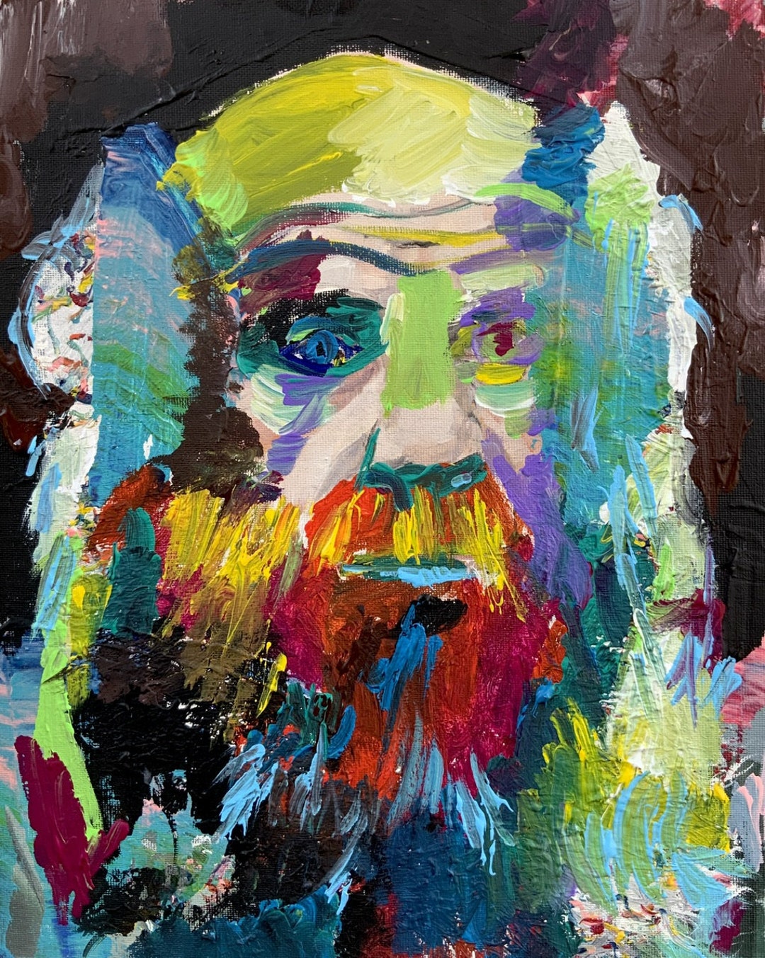 CHARLES DARWIN Acrylic Portrait - POSTER - Various Sizes! Art Print ...