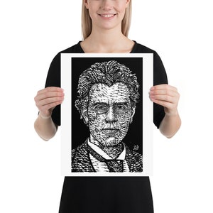GUSTAV MAHLER Ink Portrait - POSTER - Various Sizes Available! Print ...