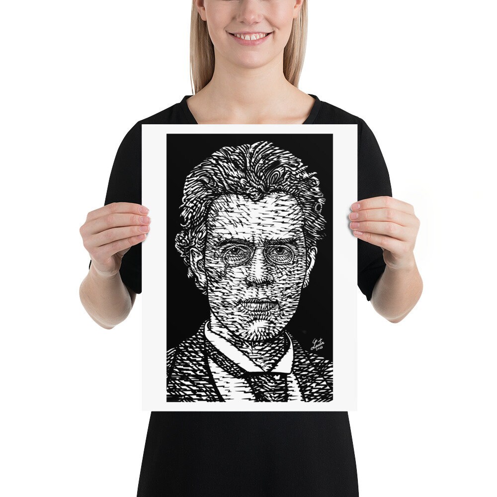 GUSTAV MAHLER Ink Portrait POSTER Various Sizes Available - Etsy