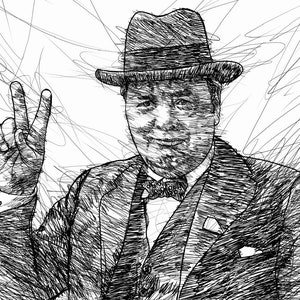 Winston Churchill V Poster - Etsy UK