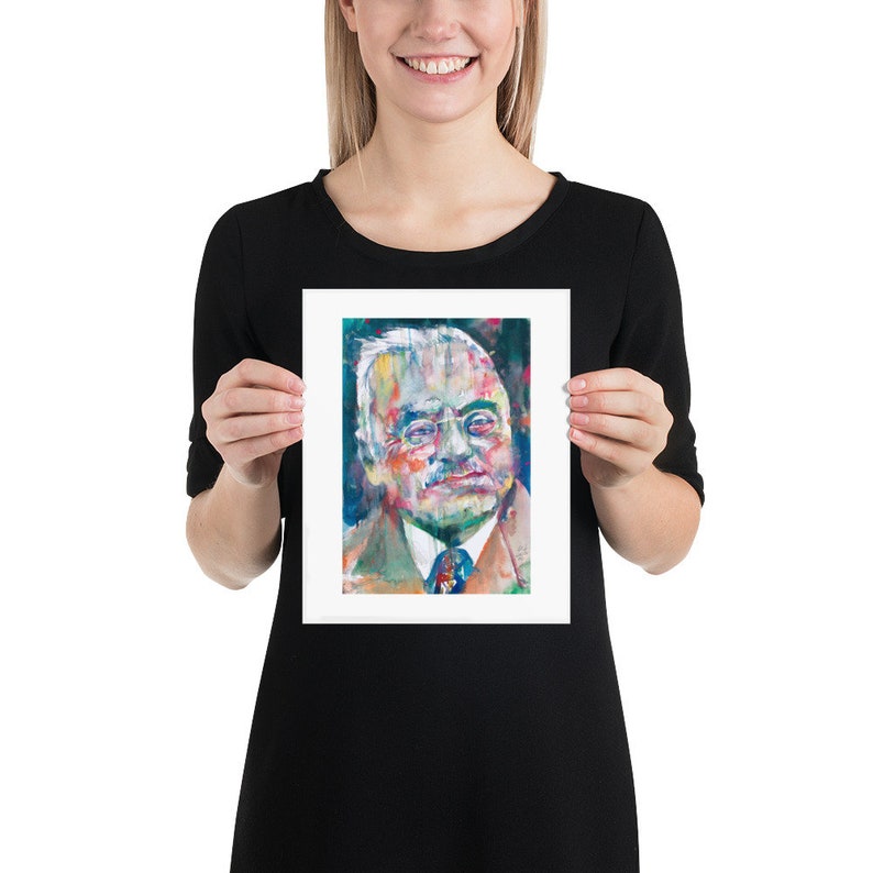 ALFRED ADLER Watercolor Portrait POSTER Various Sizes | Etsy