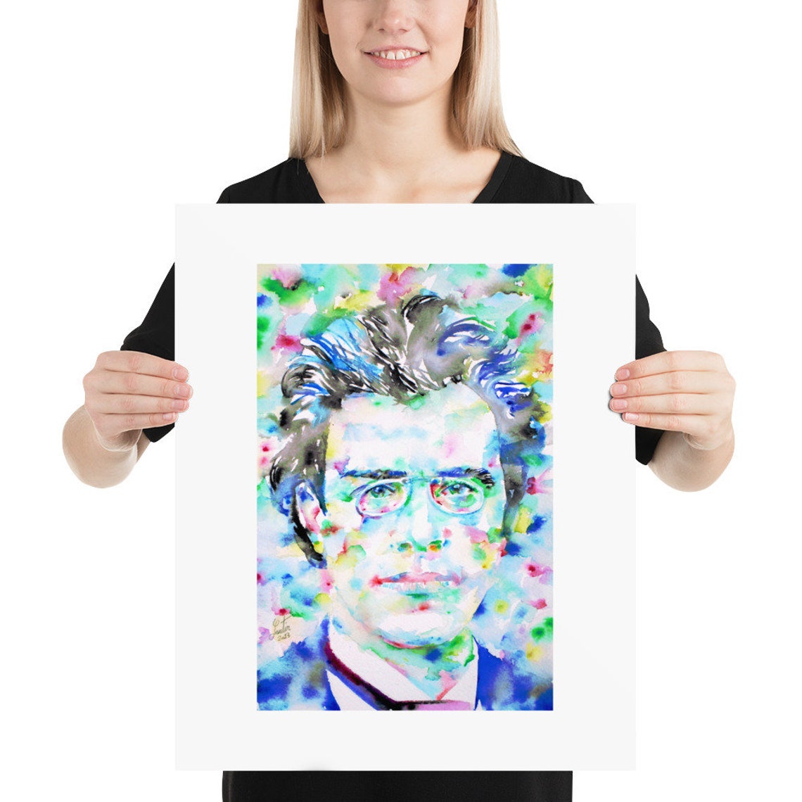 GUSTAV MAHLER Watercolor Portrait - POSTER - Various Sizes Available ...