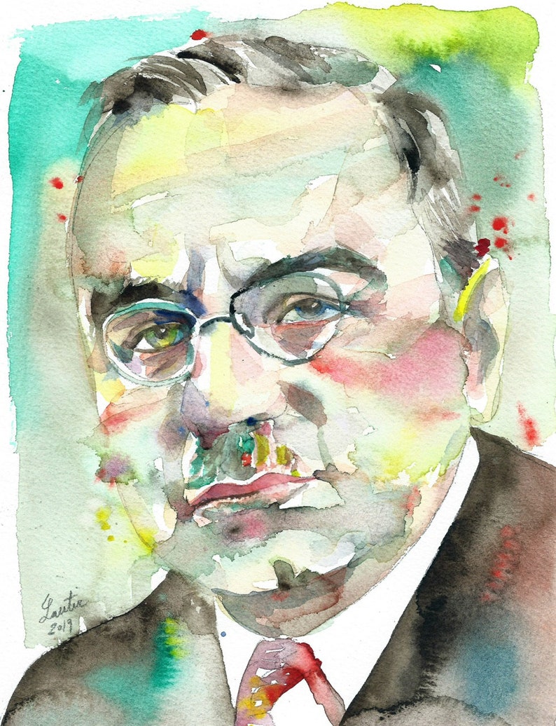 ALFRED ADLER retrato en acuarela POSTER varios tamaños disponibles ...