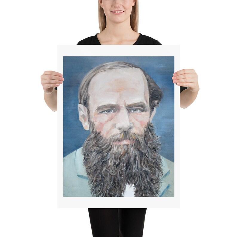 FYODOR DOSTOEVSKY Oil Portrait - POSTER - Various Sizes Available! Art ...