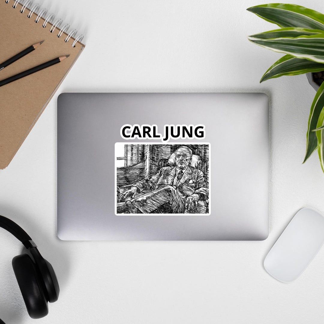 STICKER - CARL JUNG Ink Portrait - Various Sizes! - Bubble-free ...
