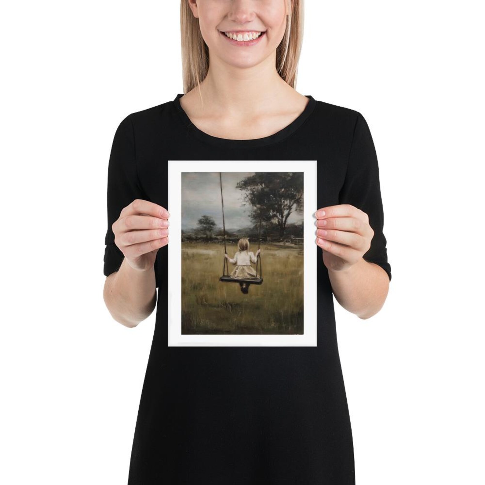 Girl on a Country Swing, Posters, Poster Print, Wall Art Decor, Wall ...