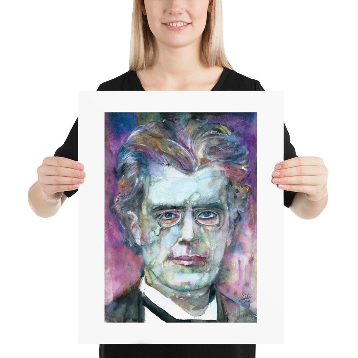 GUSTAV MAHLER - Watercolor Portrait - POSTER - Various Sizes Available ...