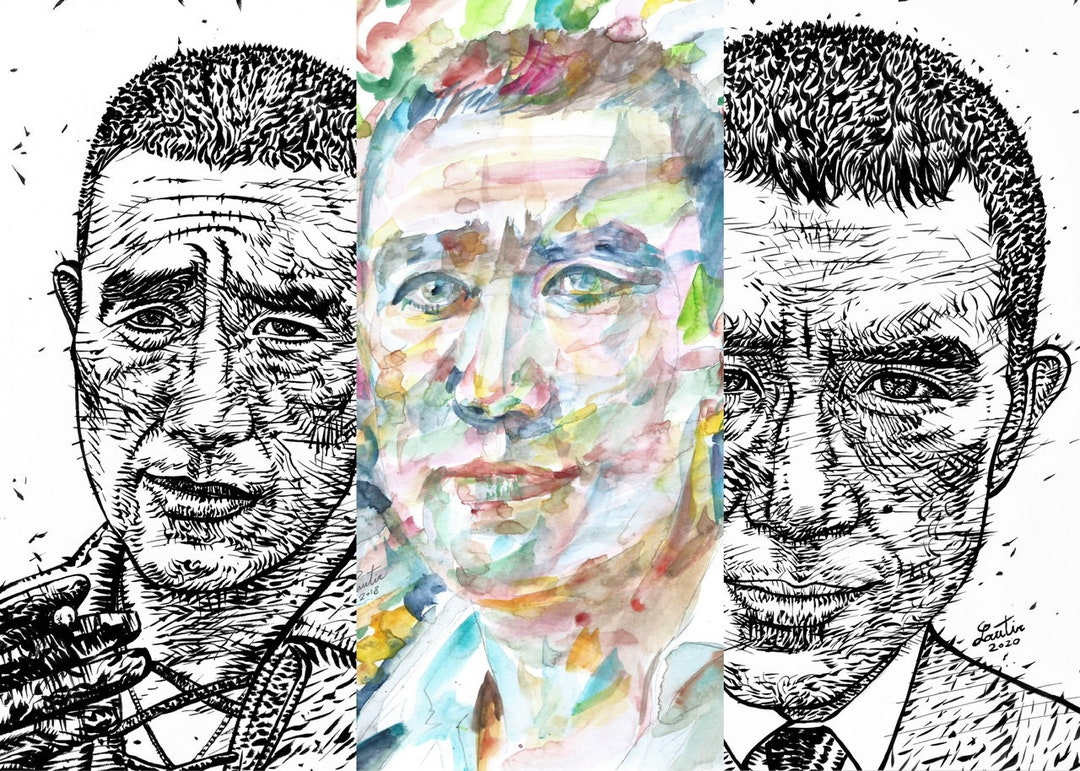 Three Times YUKIO MISHIMA Collage POSTER Painting Various Sizes Art ...