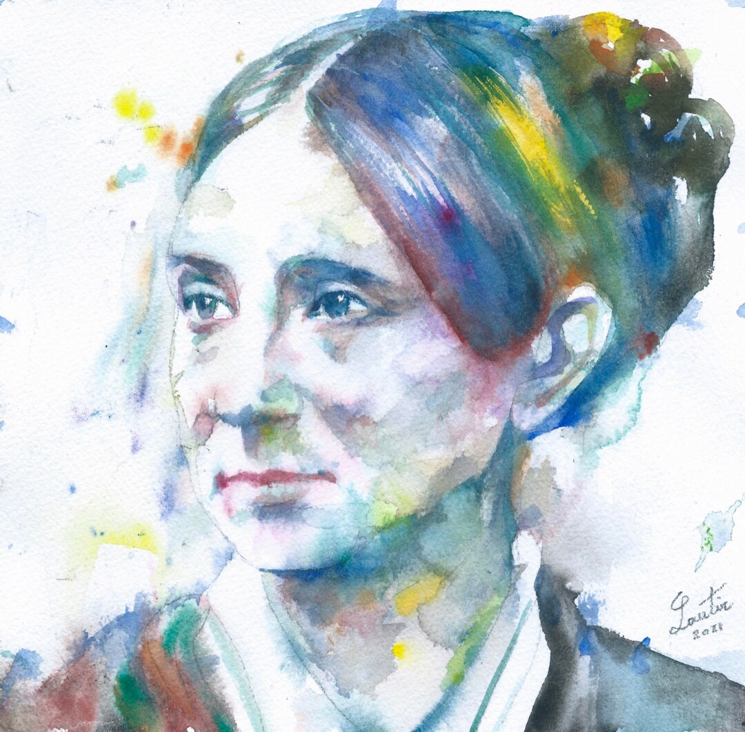 DOROTHEA DIX Watercolor Portrait - POSTER - Various Sizes Available! - Etsy