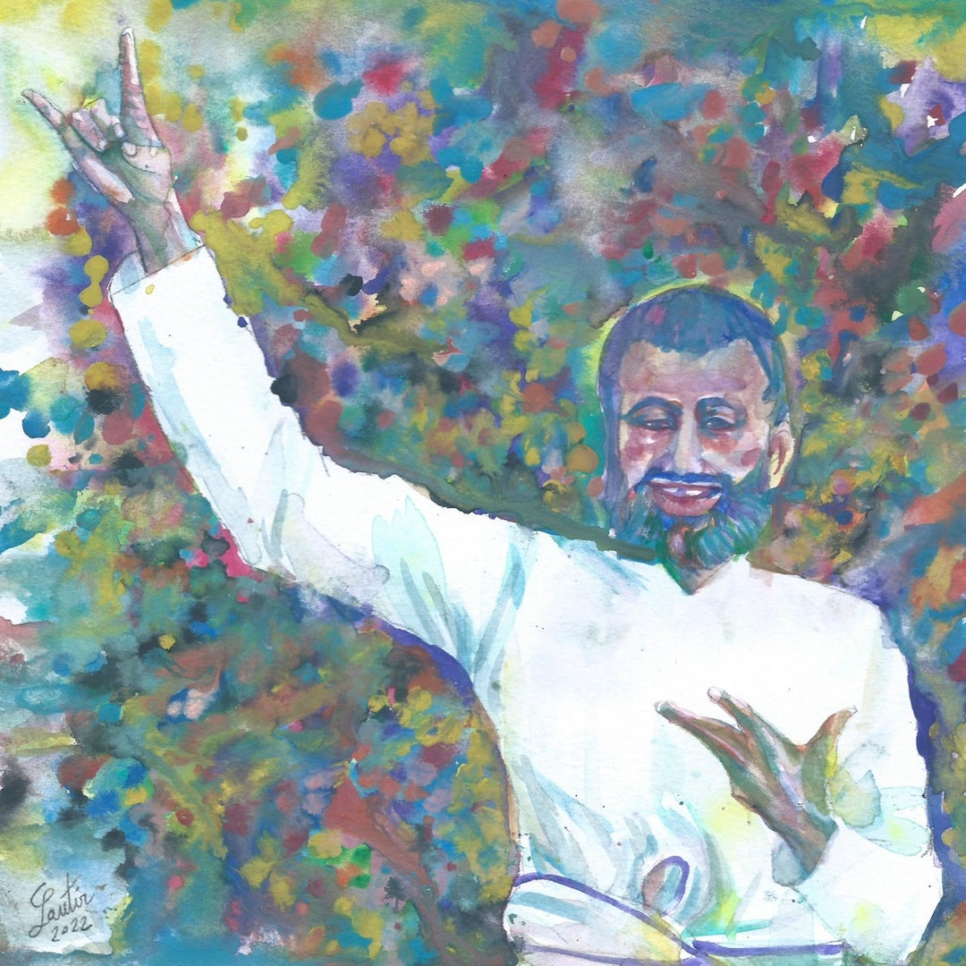 RAMAKRISHNA Watercolor Portrait - POSTER - Various Sizes Available! Art ...