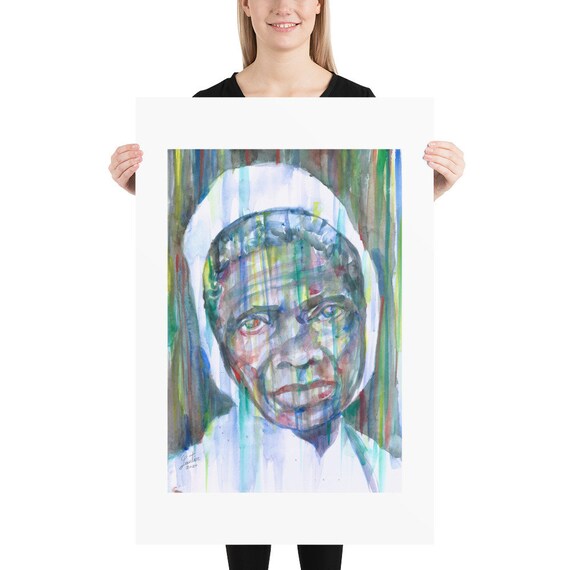 Prints SOJOURNER TRUTH watercolor portrait POSTER various sizes art ...