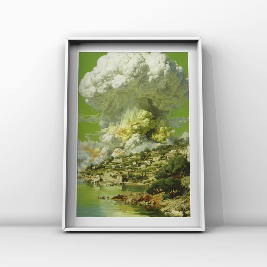 Printable - NUCLEAR EXPLOSION - Digital Download -scalable to Various ...