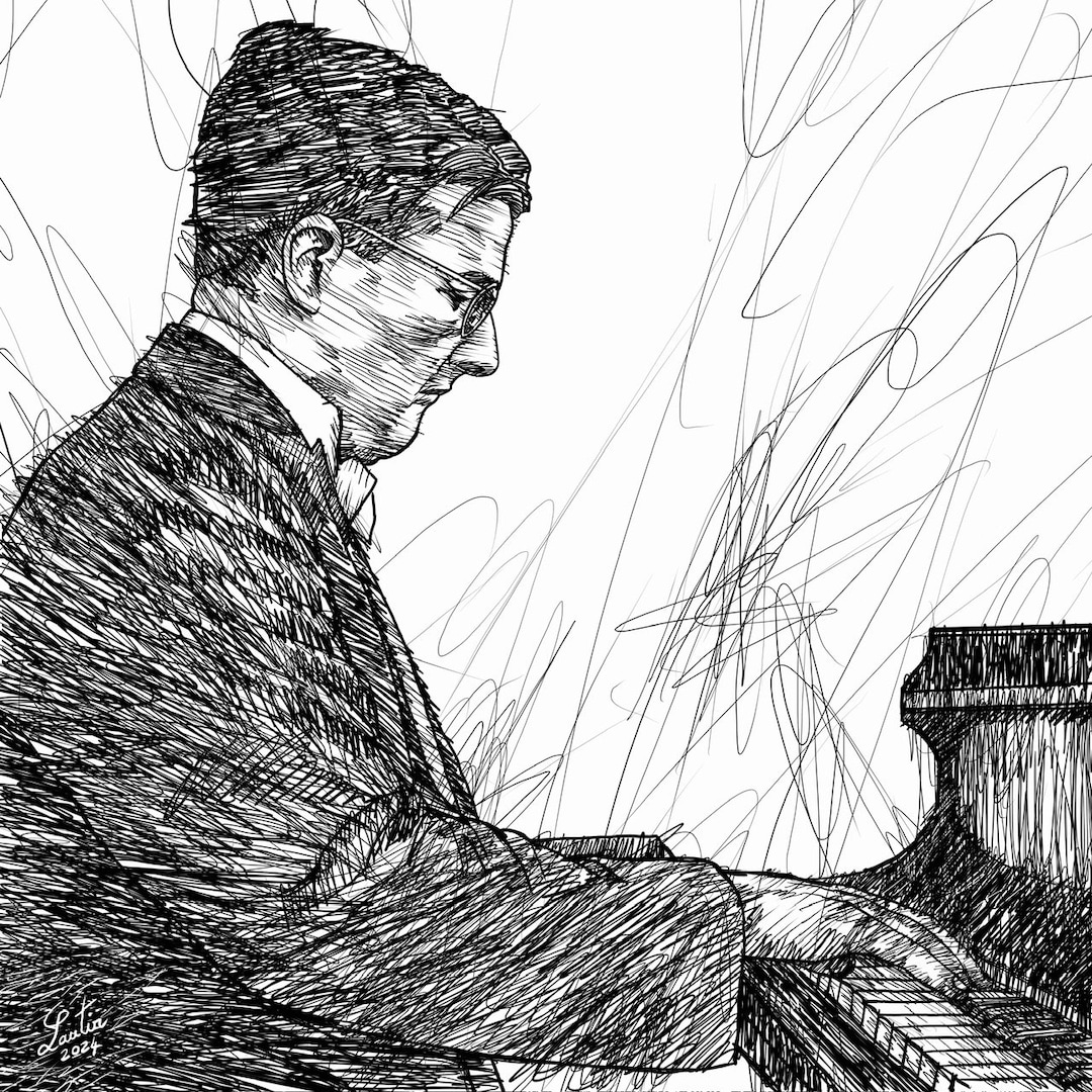 DMITRI SHOSTAKOVICH Ink Portrait - POSTER - Various Sizes Available ...