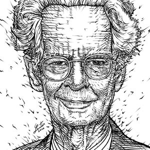 B. F. SKINNER Ink Portrait - POSTER - Various Sizes Available! Art ...