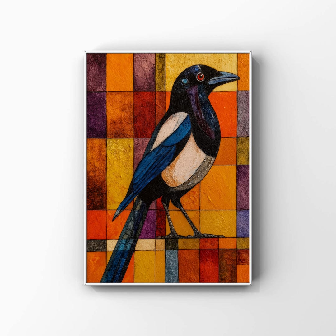 Printable - MAGPIE - Digital Download - Scalable to Various Sizes ...