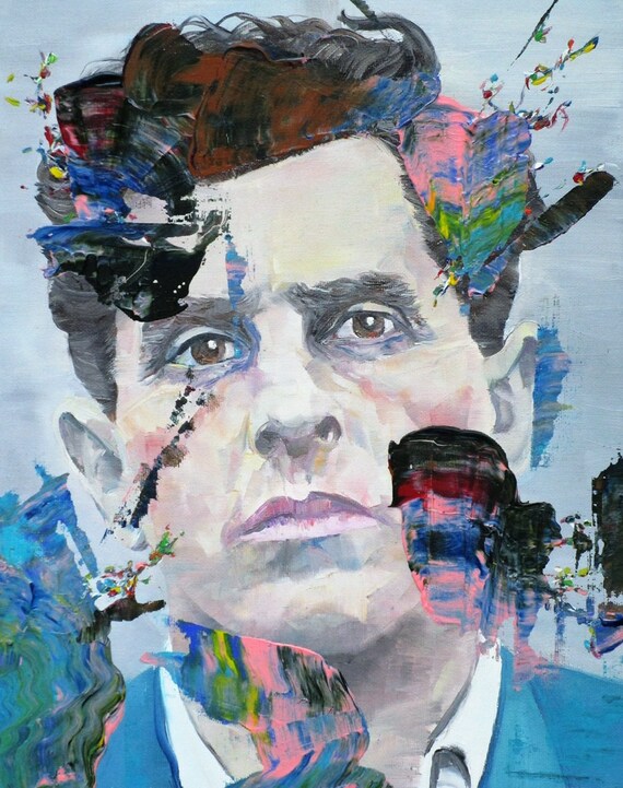 LUDWIG WITTGENSTEIN Oil Portrait POSTER Various Sizes | Etsy