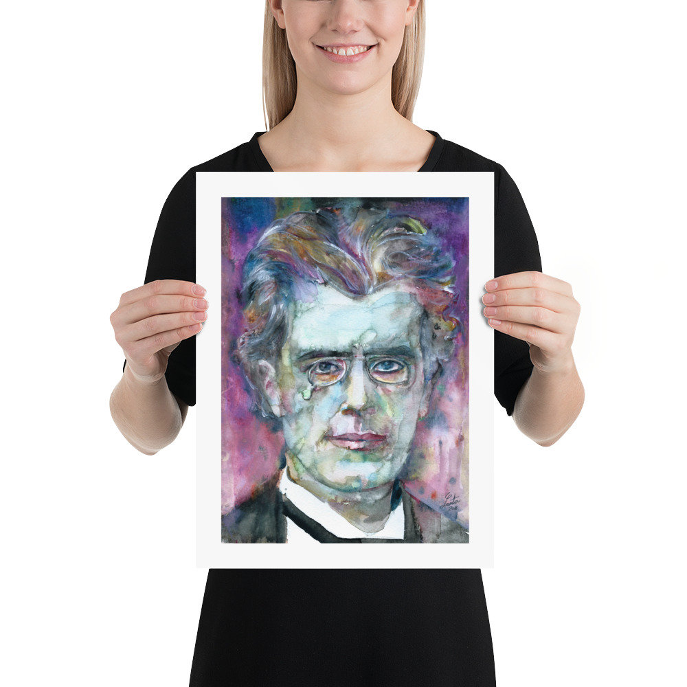 GUSTAV MAHLER - Watercolor Portrait - POSTER - Various Sizes Available ...