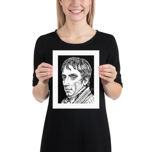 WILLIAM WORDSWORTH Ink Portrait - POSTER - Various Sizes Available! Art ...