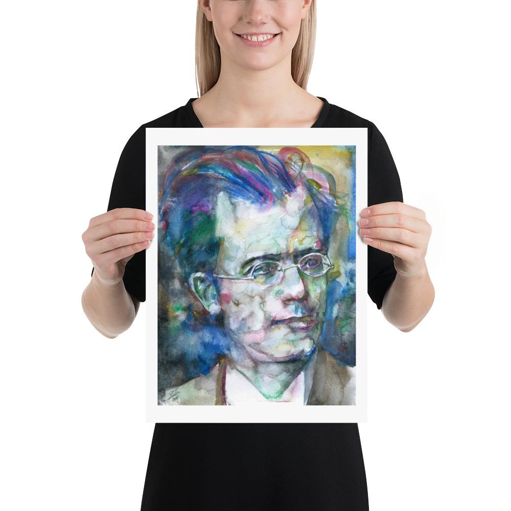 GUSTAV MAHLER - Watercolor Portrait - POSTER - Various Sizes! Painting ...
