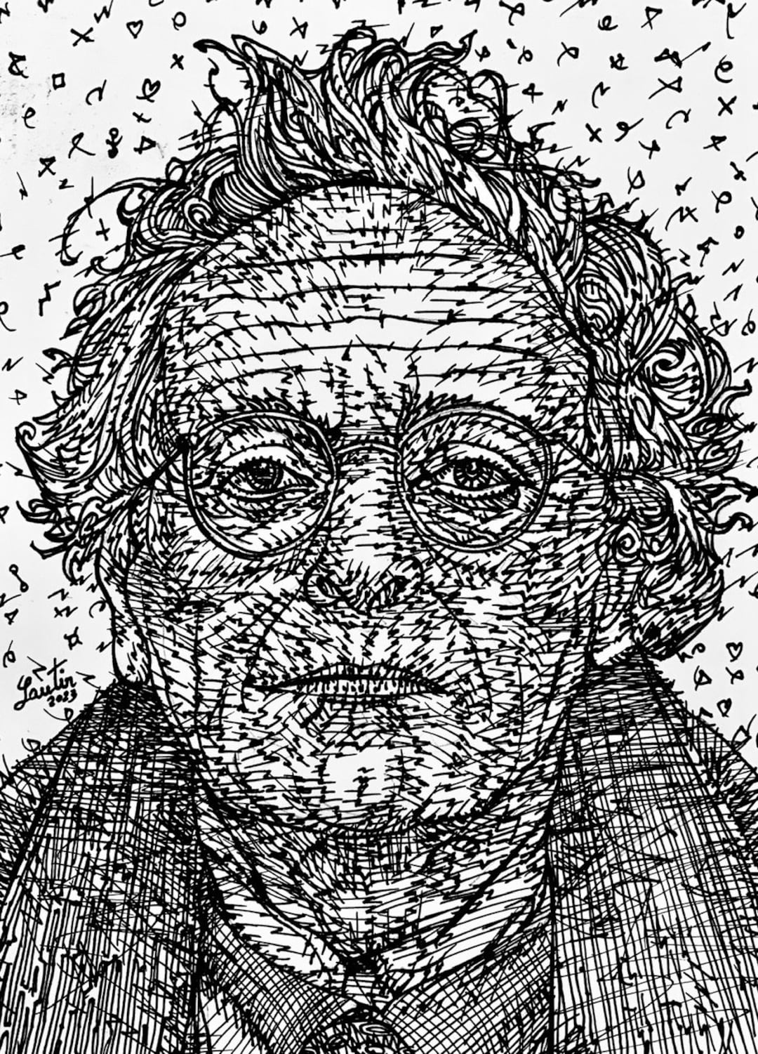 JOSEPH BRODSKY Ink Portrait - POSTER - Various Sizes Available! Art ...