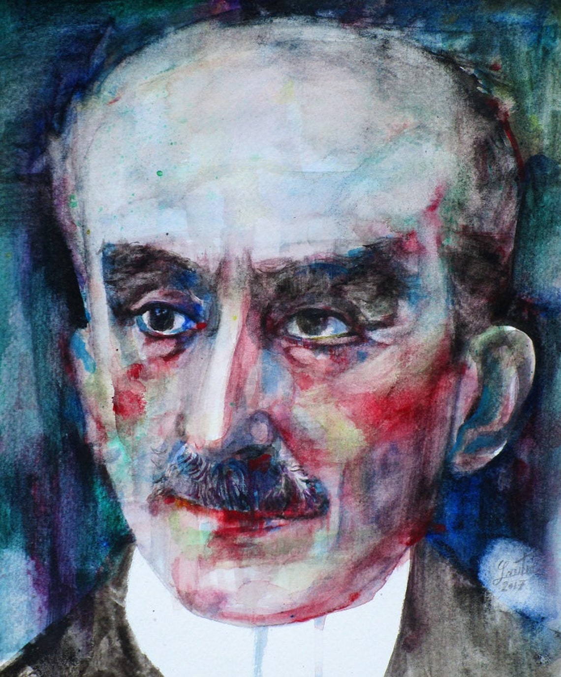 HENRI BERGSON Watercolor Portrait POSTER Various Sizes - Etsy