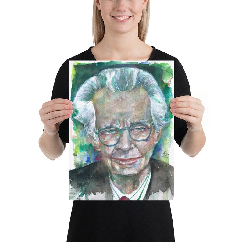 B. F. SKINNER Watercolor Portrait Poster Various Sizes Art Print ...