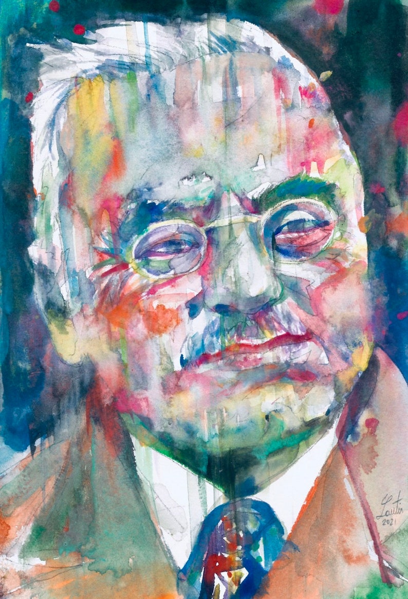ALFRED ADLER Watercolor Portrait POSTER Various Sizes - Etsy
