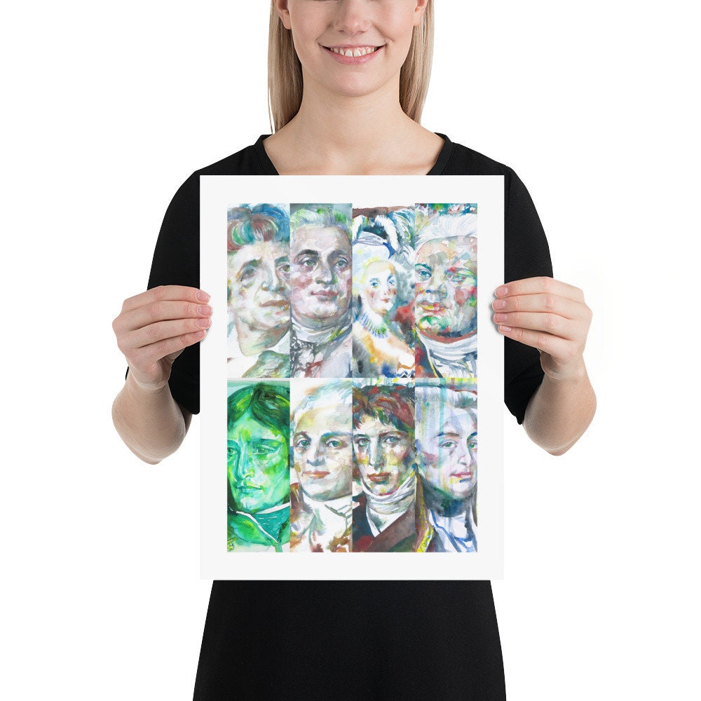 The FRENCH REVOLUTION in Eight PORTRAITS - Collage Poster Painting ...