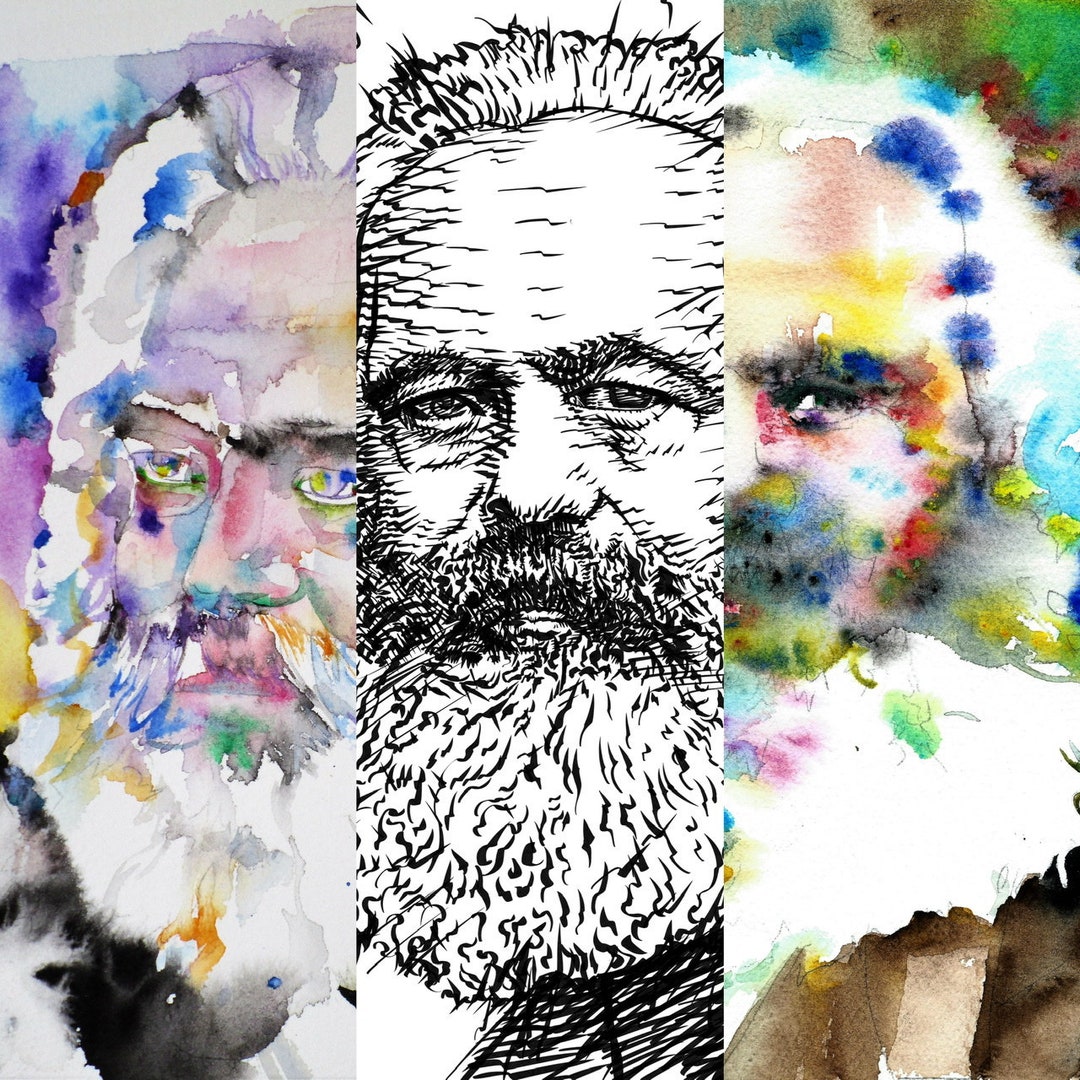 Three Times KARL MARX - Collage POSTER Painting - Various Sizes ! Art ...
