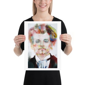 ALFRED JARRY Watercolor Portrait - POSTER - Various Sizes Available ...