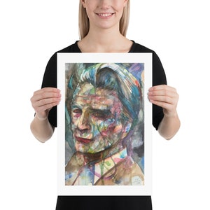 EMIL CIORAN Watercolor Portrait POSTER Various Sizes Available Art ...
