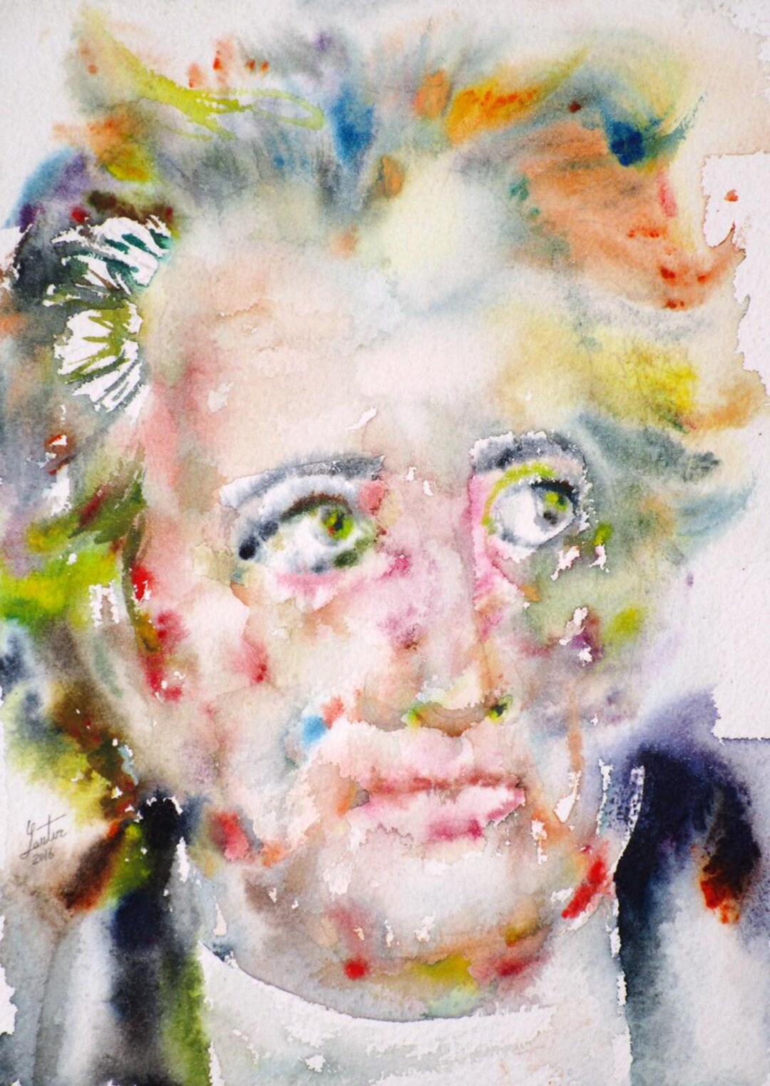 GOETHE Watercolor Portrait - Poster - Various Sizes Available! Faust ...