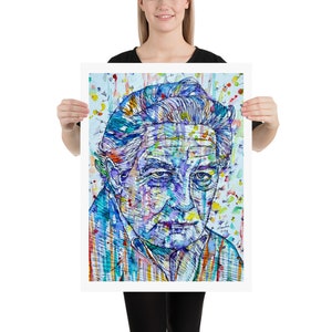 OCTAVIO PAZ Watercolor and Ink Portrait POSTER Various Sizes Available ...