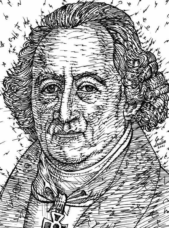 GOETHE Ink Portrait POSTER Various Sizes Art Print - Etsy