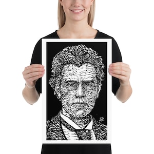 GUSTAV MAHLER Ink Portrait - POSTER - Various Sizes Available! Print ...