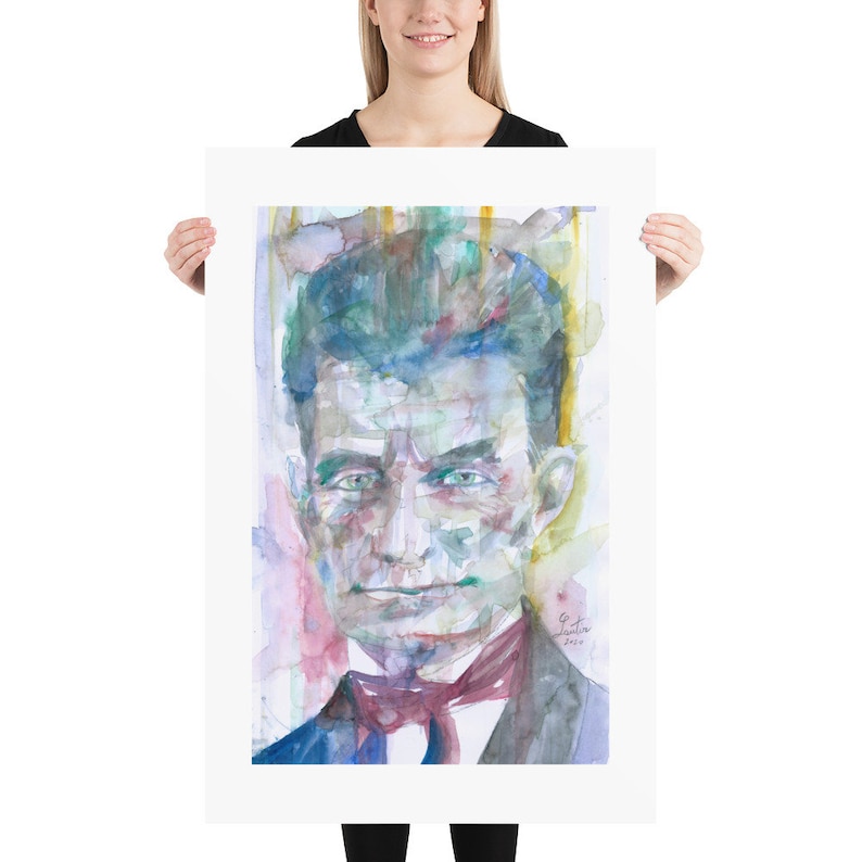 JOHN BROWN Watercolor Portrait - POSTER - Various Sizes! Art Print - Etsy