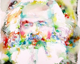 KARL MARX Watercolor Portrait POSTER Various Sizes Art | Etsy