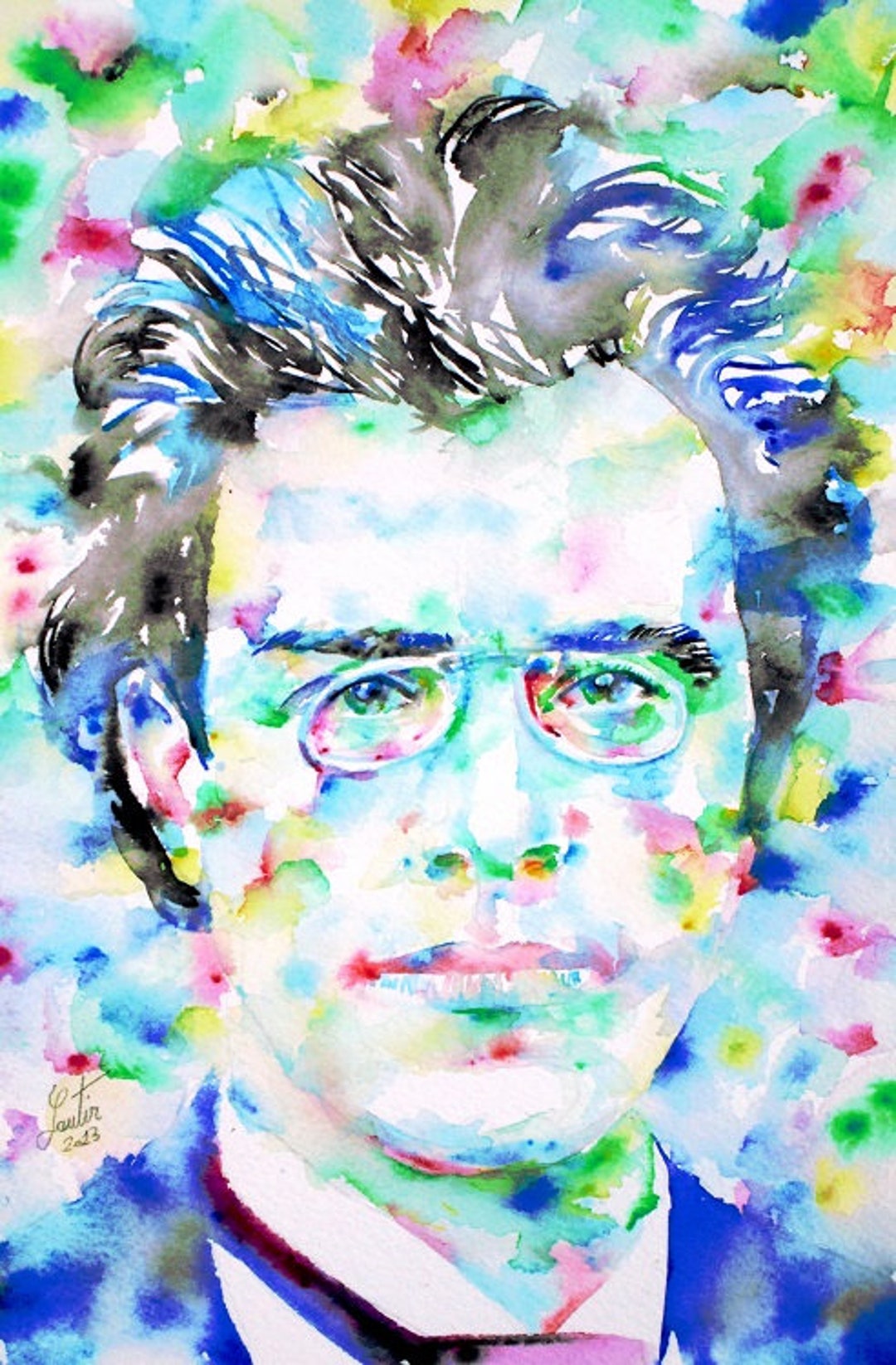 GUSTAV MAHLER Watercolor Portrait - POSTER - Various Sizes Available ...