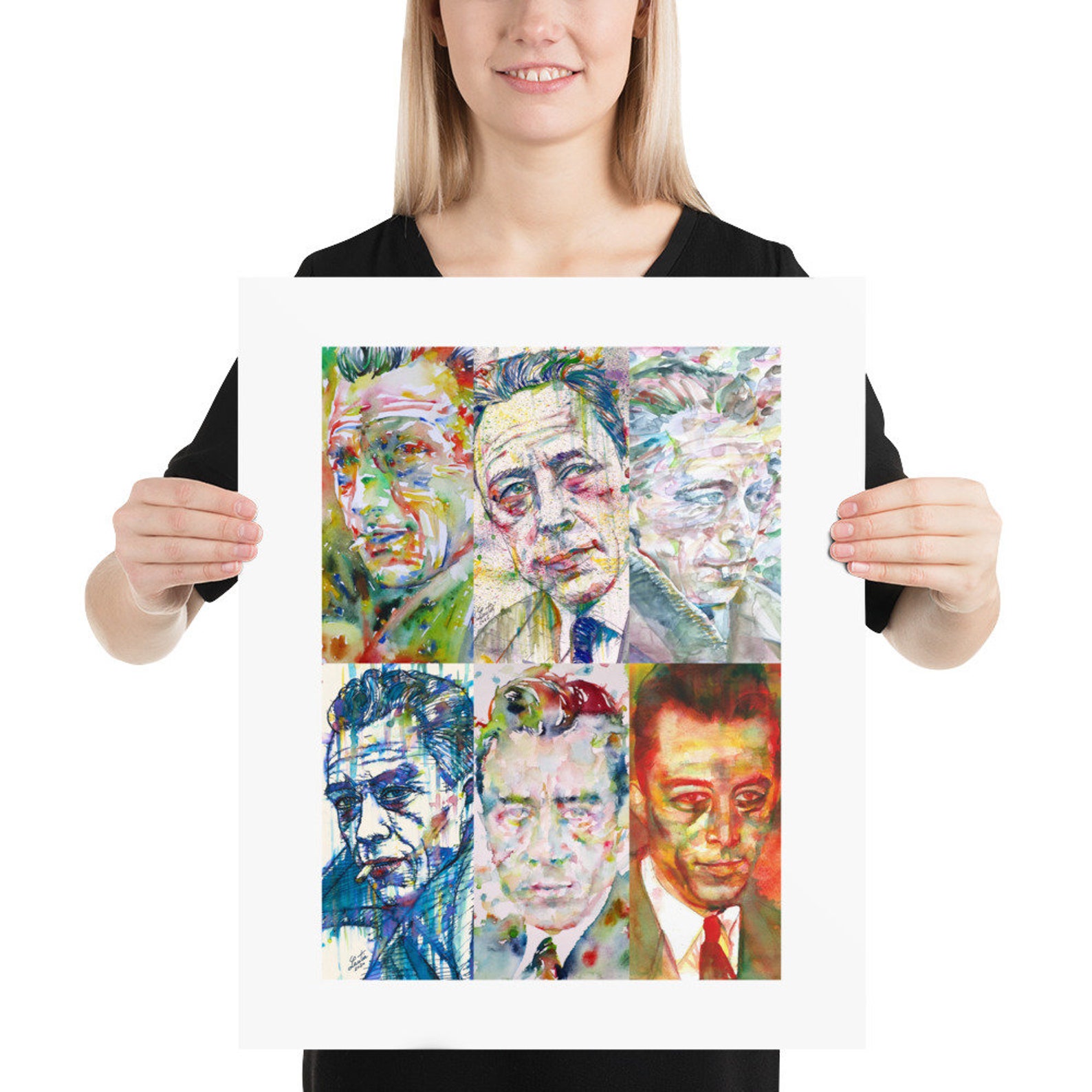 Six Times ALBERT CAMUS Collage POSTER Painting Various - Etsy