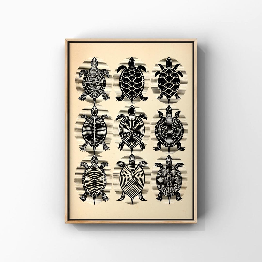 INK TURTLES POSTER - Available in Various Sizes! Art Print Painting ...