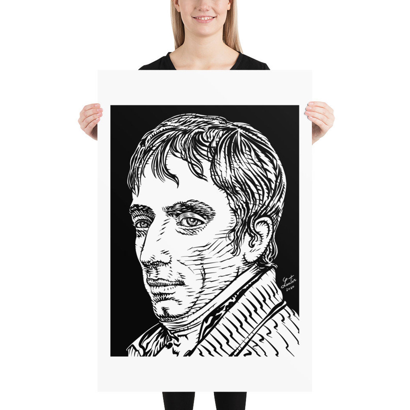 WILLIAM WORDSWORTH Ink Portrait - POSTER - Various Sizes Available! Art ...
