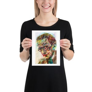 GYORGY LUKACS Watercolor Portrait - POSTER - Various Sizes! Art Print ...