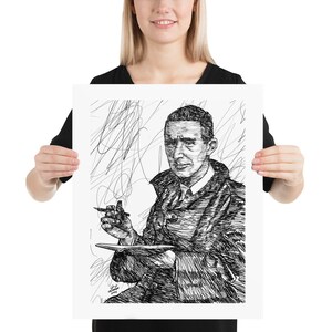 BERTOLT BRECHT Ink Portrait - POSTER - Various Sizes Available! Art ...