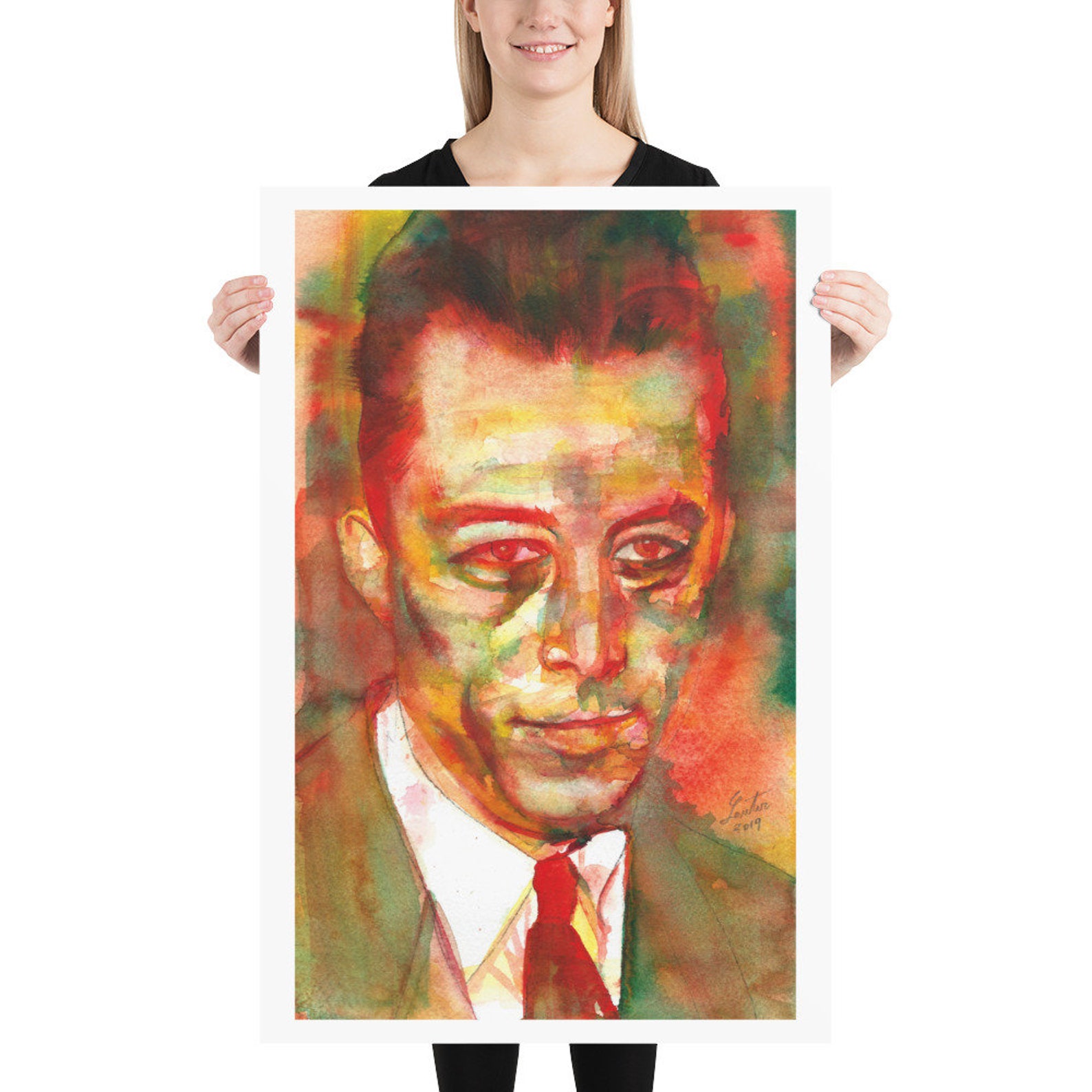 ALBERT CAMUS Watercolor Portrait POSTER Various Sizes | Etsy