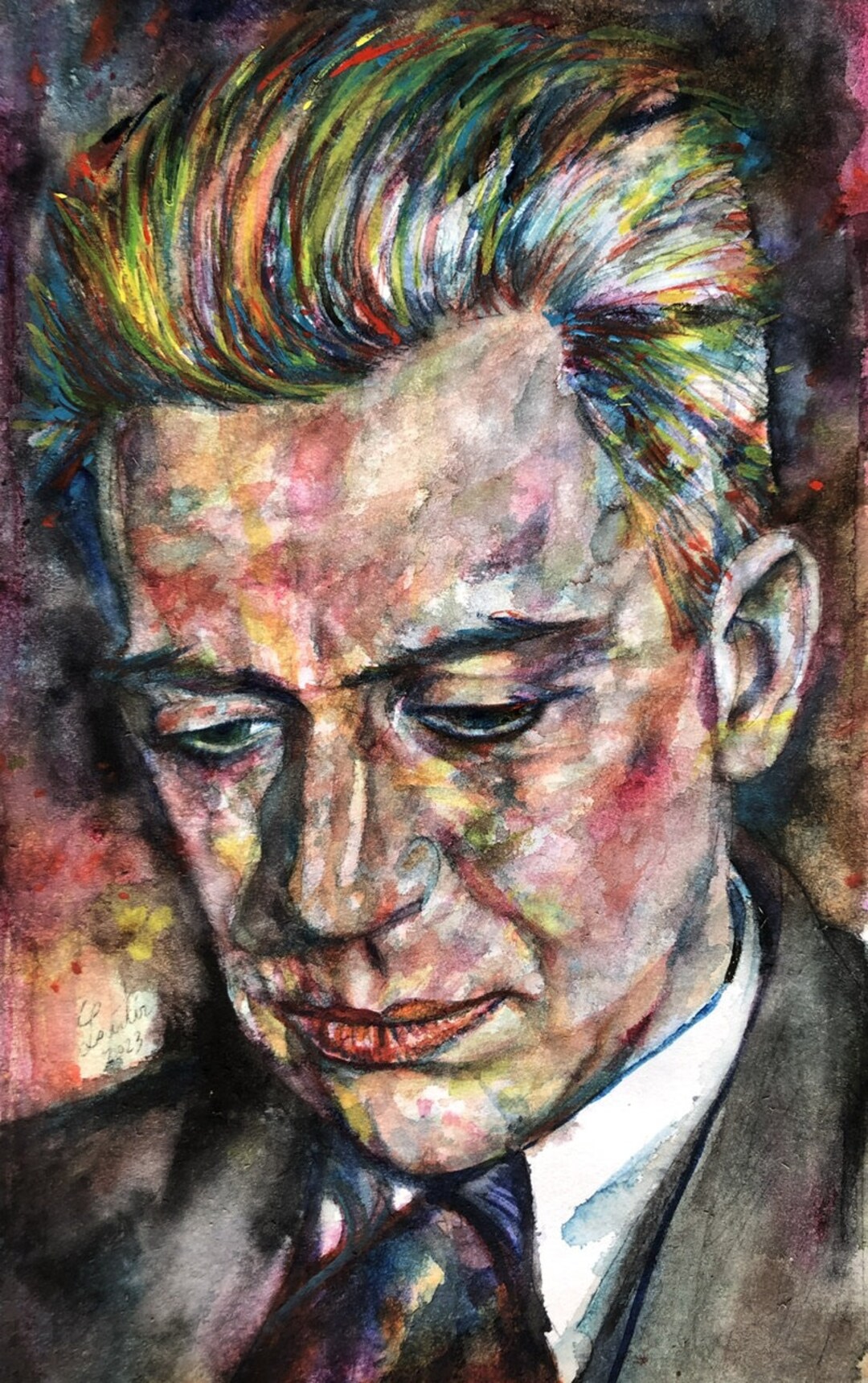 HART CRANE Watercolor Portrait - POSTER - Various Sizes Available! Art ...