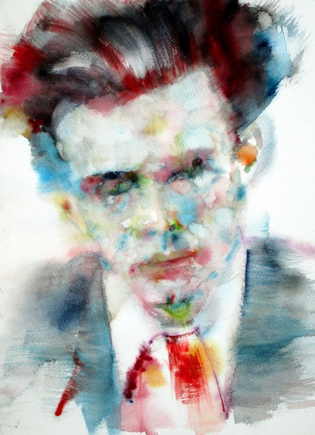 ALDOUS HUXLEY Watercolor Portrait - POSTER - Various Sizes! Art Print ...