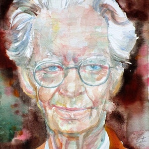 B. F. SKINNER Watercolor Portrait - Poster - Various Sizes! Art Print ...
